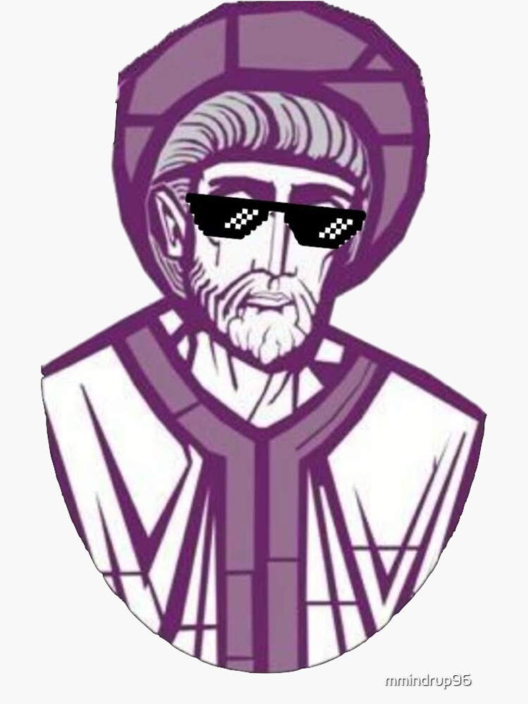 "St. Izzy" Sticker for Sale by mmindrup96 | Redbubble