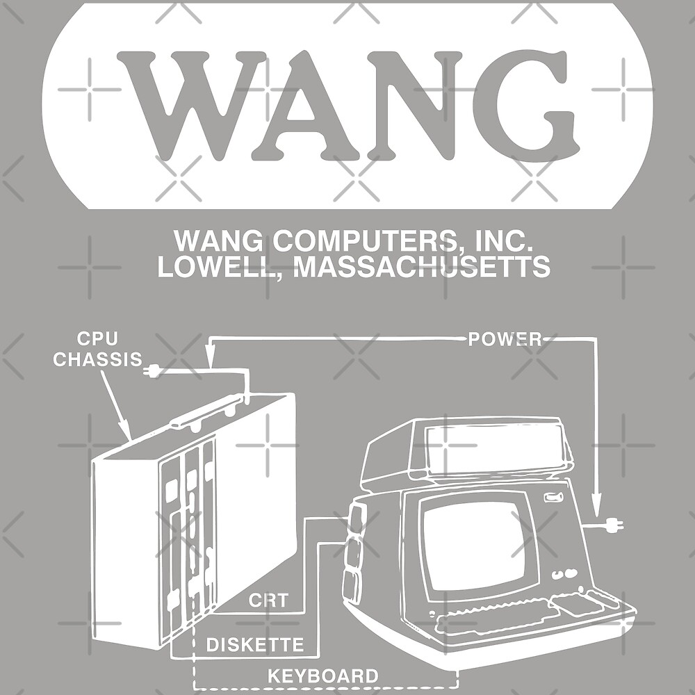 "Wang Computers Logo - White" by philarego | Redbubble
