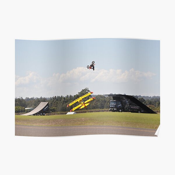 "Hunter Valley Airshow 2019 - Bike Flyover" Poster by muz2142 | Redbubble