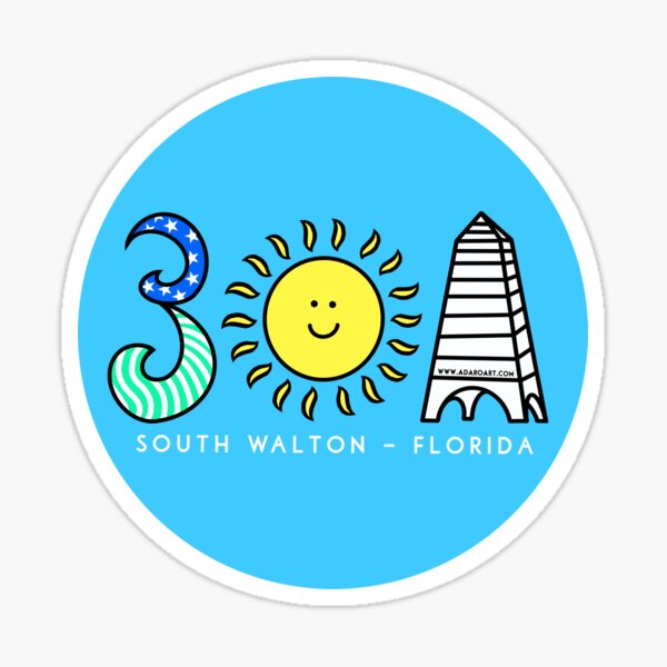 "30A Logo" Sticker for Sale by AdaroArt | Redbubble