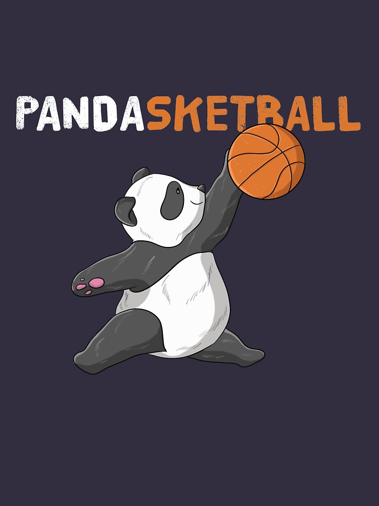 "Cute Panda Playing Basketball Girls Boys Teens Gift " T-shirt by Freid ...