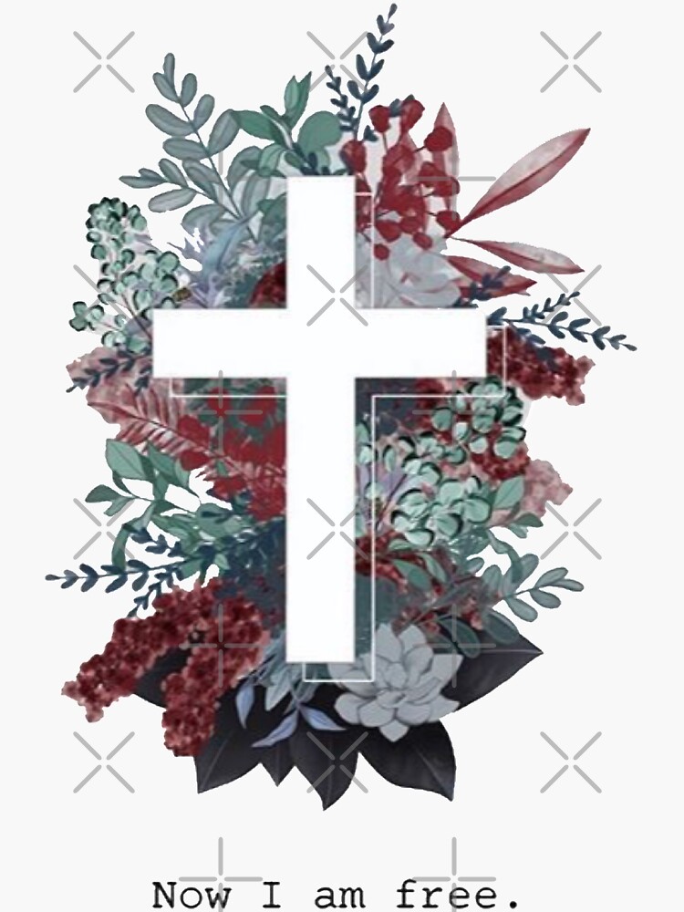 "Free Christian Cross " Sticker for Sale by Kwynn Alge | Redbubble
