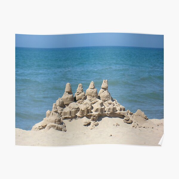 "Sandcastle" Poster for Sale by burdock | Redbubble