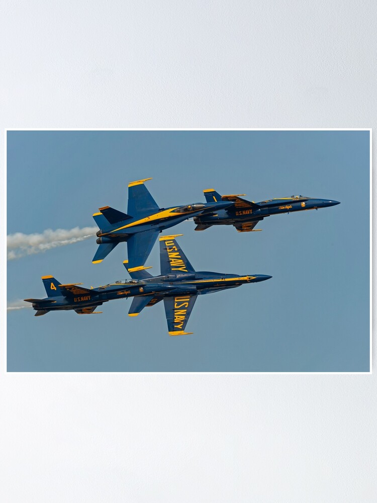 "The United States Navy Blue Angels Diamond Break" Poster for Sale by ...
