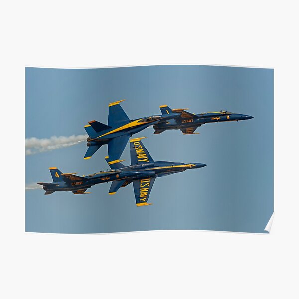 "The United States Navy Blue Angels Diamond Break" Poster for Sale by ...
