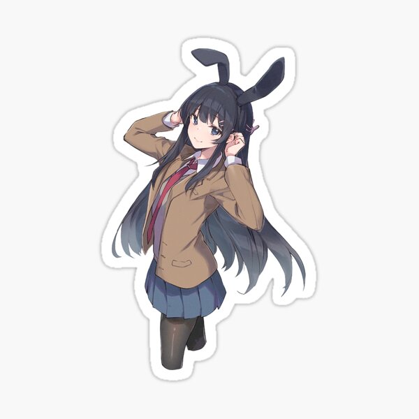 "mai sakurajima" Sticker for Sale by chickenmaid | Redbubble