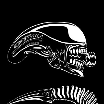 "Alien - xenomorph with tail" Art Board Print for Sale by dipsmistry ...