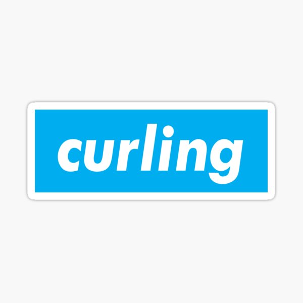"Curling Winter Sports" Sticker for Sale by ProjectX23 | Redbubble
