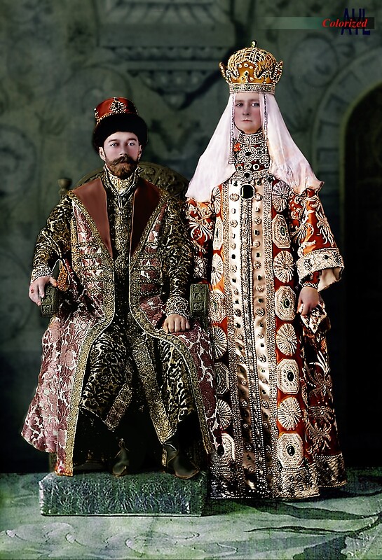 "Czar Nicholas II & Czarina Alexandra in full regalia" by lexmil ...