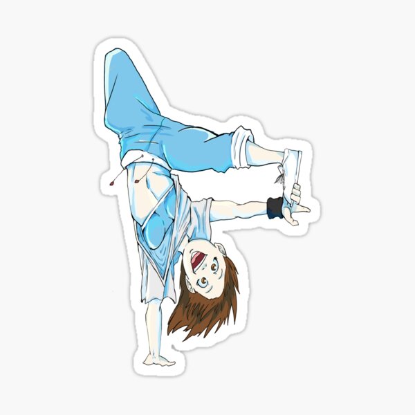 "Handstand" Sticker for Sale by AriDynamics | Redbubble