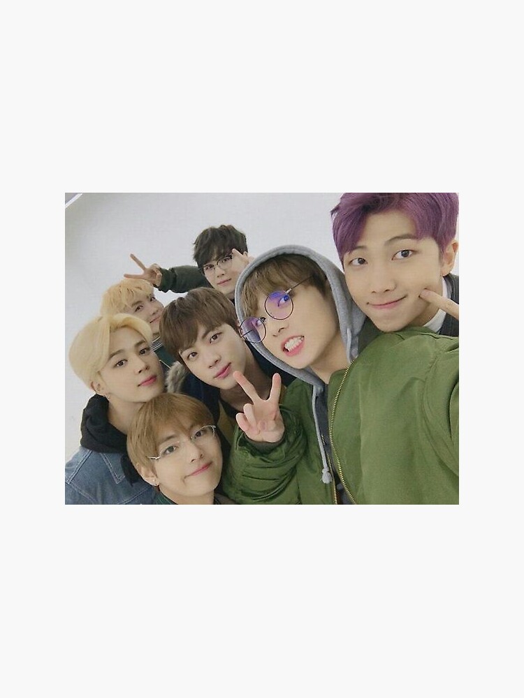 "BTS GROUP SELCA" Sticker by KatiieMStyles | Redbubble