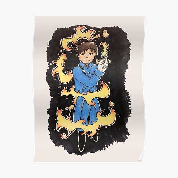 "The Flame Alchemist - Roy Mustang Illustration (Fullmetal Alchemist ...