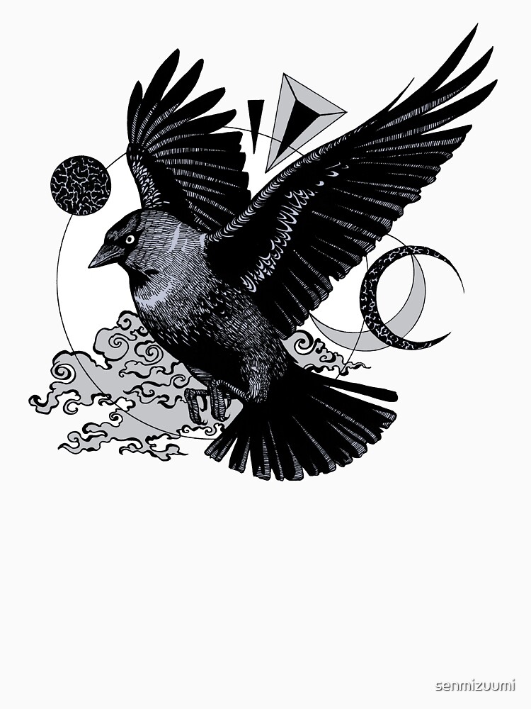 "Jackdaw" T-shirt for Sale by senmizuumi | Redbubble | jackdaw t-shirts ...