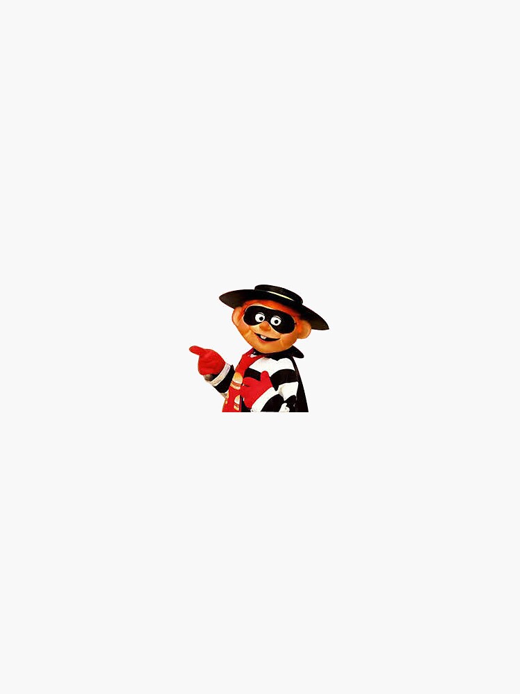 "hamburglar" Sticker for Sale by 22tpatti | Redbubble