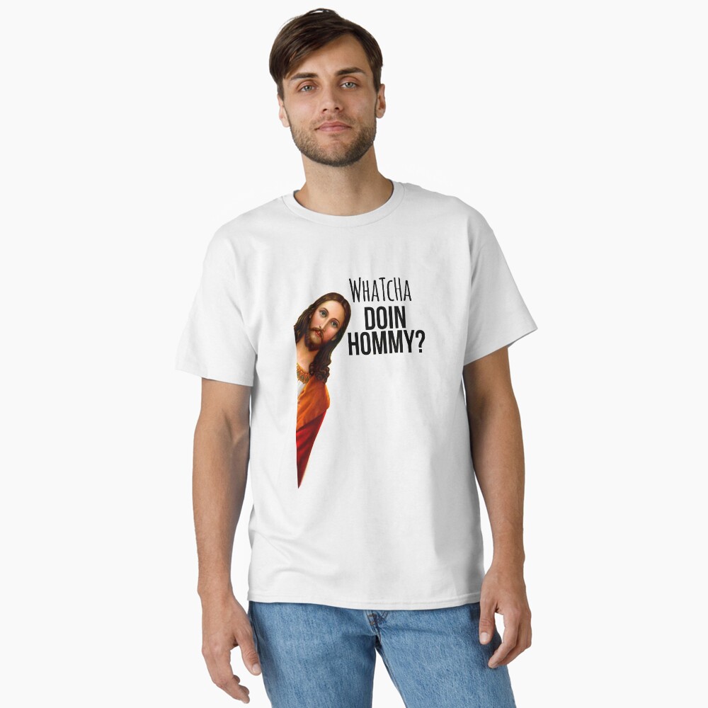 "Jesus Meme Whatcha Doin' Hommy" Sticker for Sale by ChristianLife ...