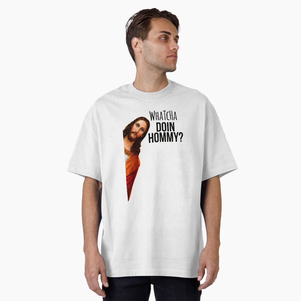 "Jesus Meme Whatcha Doin' Hommy" Sticker for Sale by ChristianLife ...