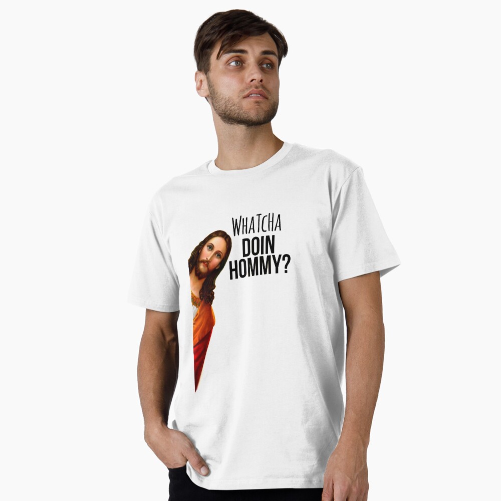 "Jesus Meme Whatcha Doin' Hommy" Sticker for Sale by ChristianLife ...