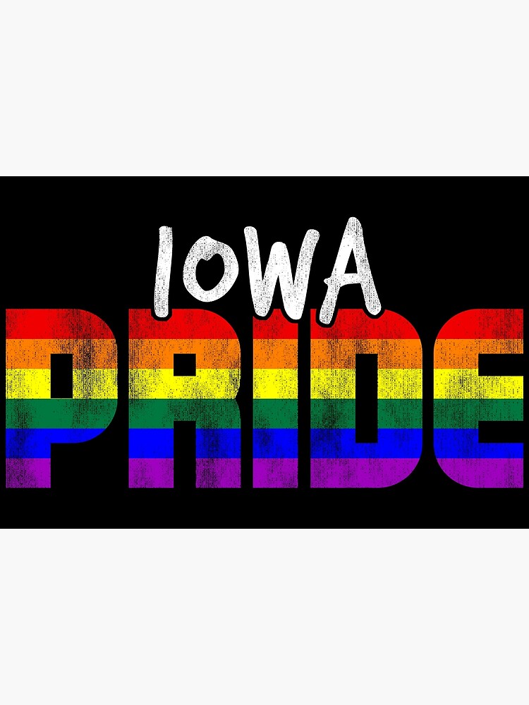 "Iowa Pride LGBT Flag" Poster by valador | Redbubble