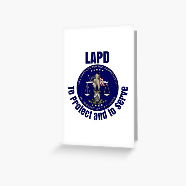 "Lapd - los angeles police department california" Greeting Card by ...
