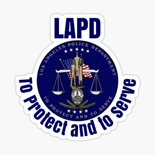 "Lapd - los angeles police department california" Sticker for Sale by ...