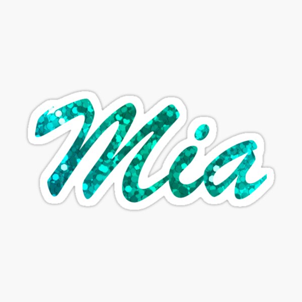 "Mia" Sticker for Sale by Kena-Now | Redbubble