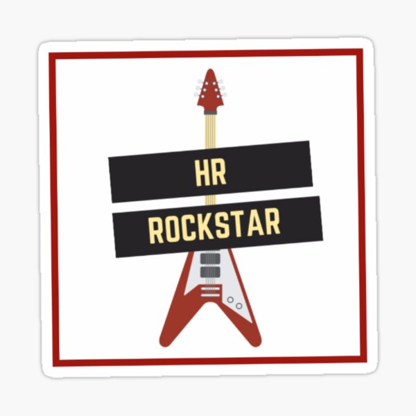 "HR Rockstar" Sticker for Sale by suewallace18 | Redbubble