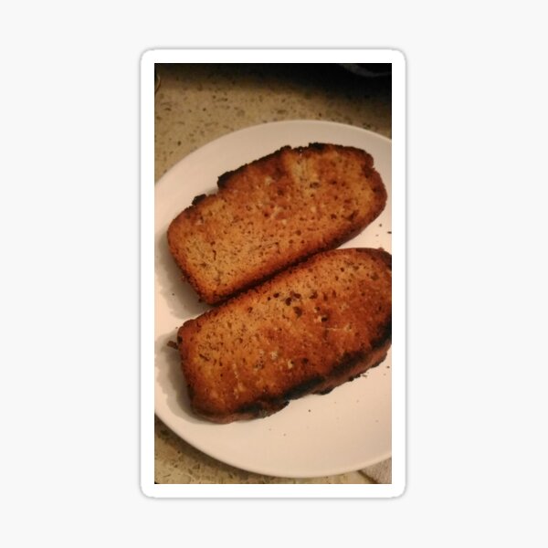 "banana bread for breakfast" Sticker by fill14sketchboo | Redbubble