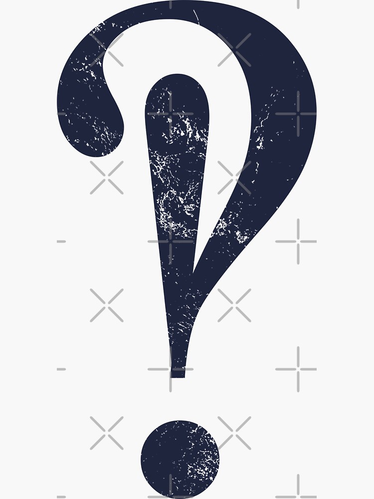 "Interrobang" Sticker for Sale by tomhillmeyer | Redbubble
