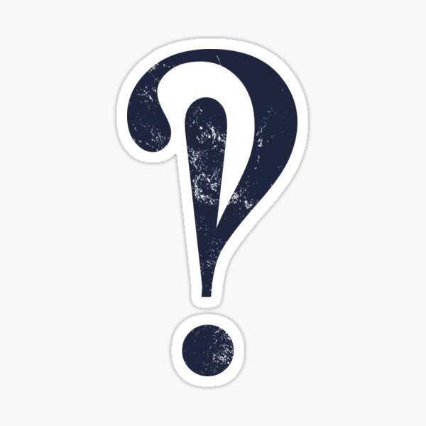 "Interrobang" Sticker for Sale by tomhillmeyer | Redbubble