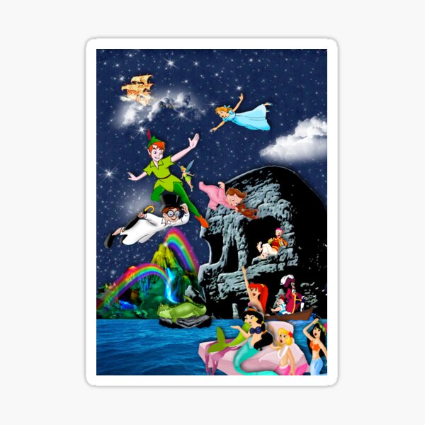 "Peter Pan" Sticker by rosyscrap75 | Redbubble
