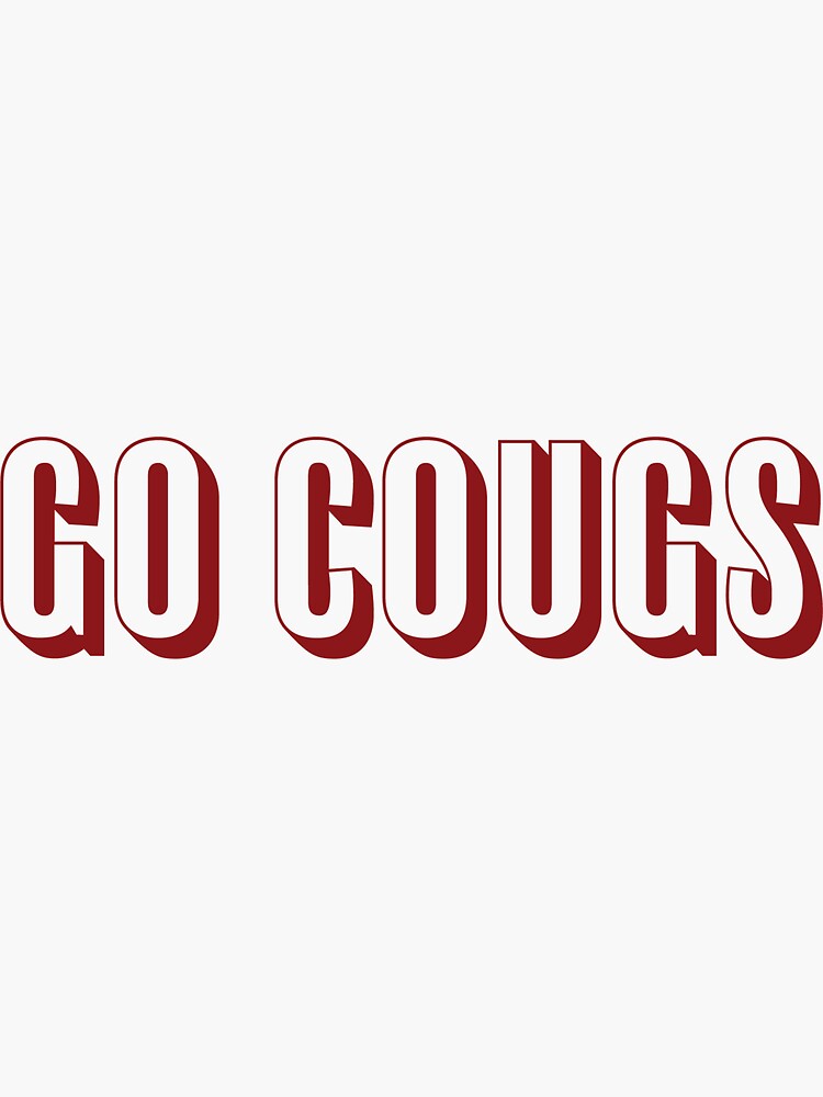"Go Cougs " Sticker for Sale by ivadedijer | Redbubble