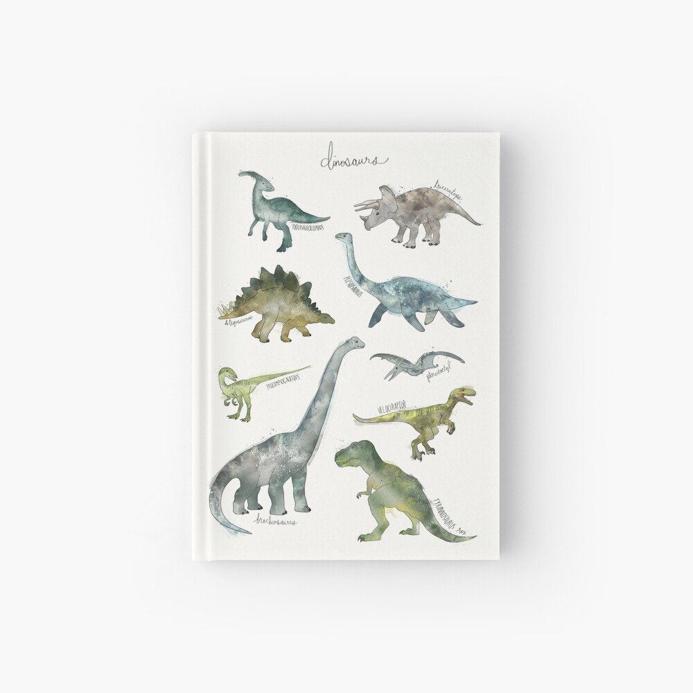 "Dinosaurs" Hardcover Journal for Sale by AmyHamilton | Redbubble