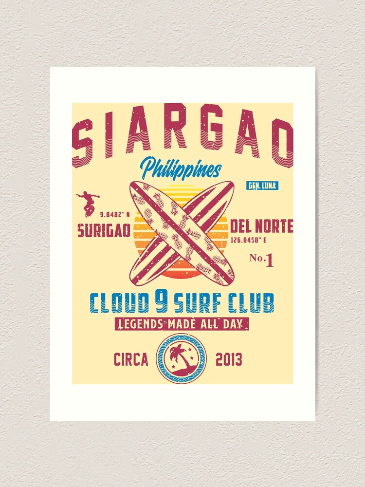 "Siargao Club" Art Print for Sale by lxadesigns | Redbubble