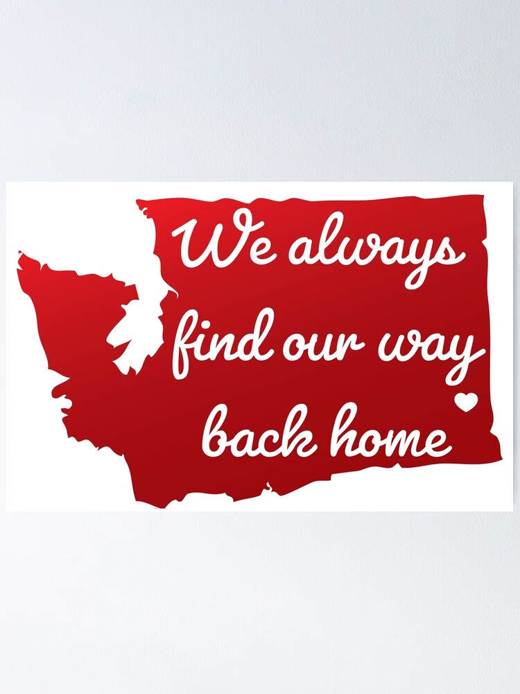 "We always find our way back home" Poster for Sale by ivadedijer ...