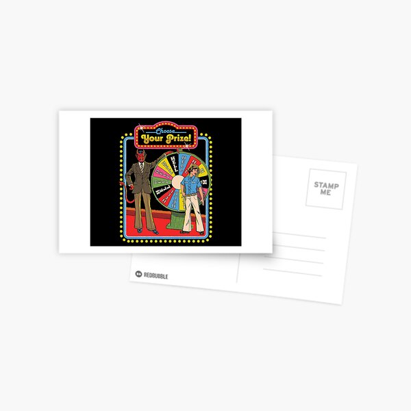 "Choose Your Prize" Postcard for Sale by stevenrhodes | Redbubble