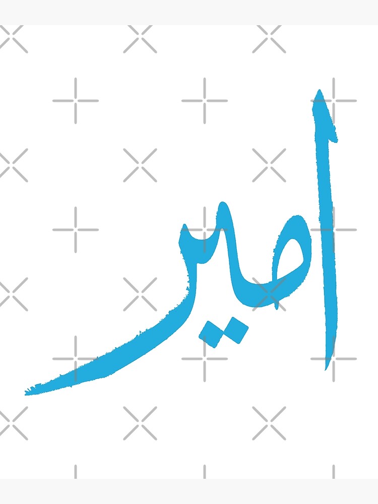 "Amir in Arabic Calligraphy" Poster by Paradisessntl | Redbubble