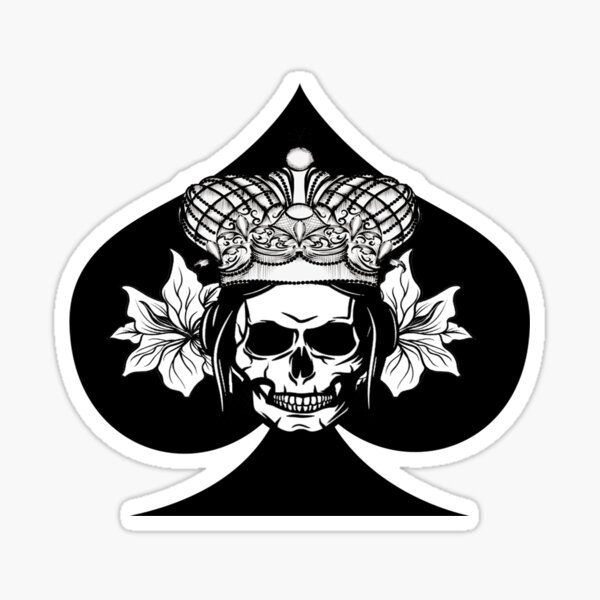 "Queen Of Spades" Sticker by leen12 | Redbubble