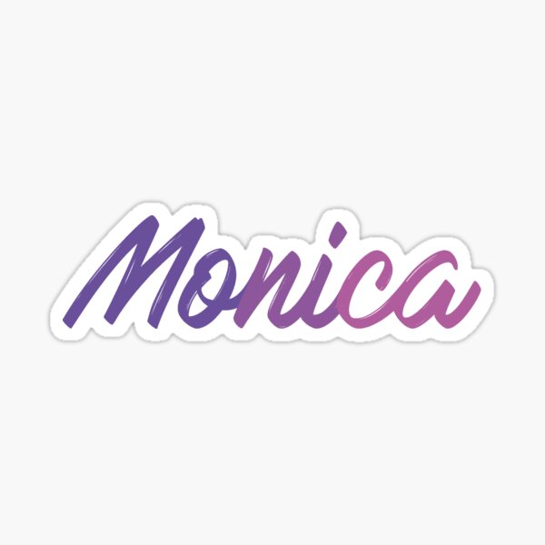 "Monica" Sticker by Shalomjoy | Redbubble