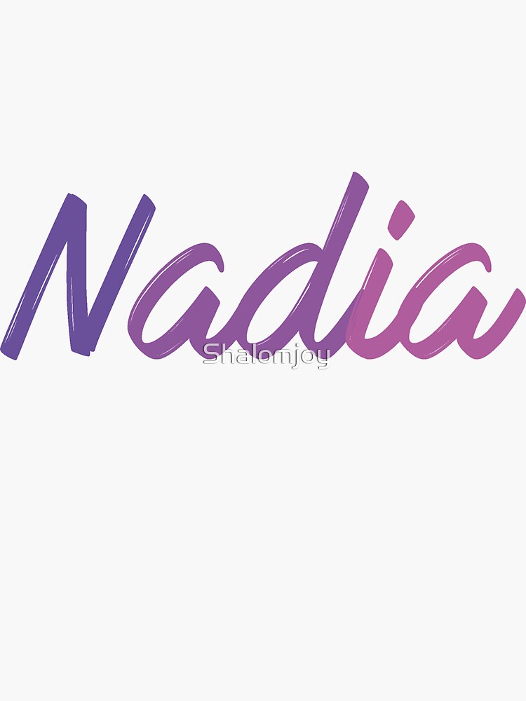 "Nadia" Sticker by Shalomjoy | Redbubble
