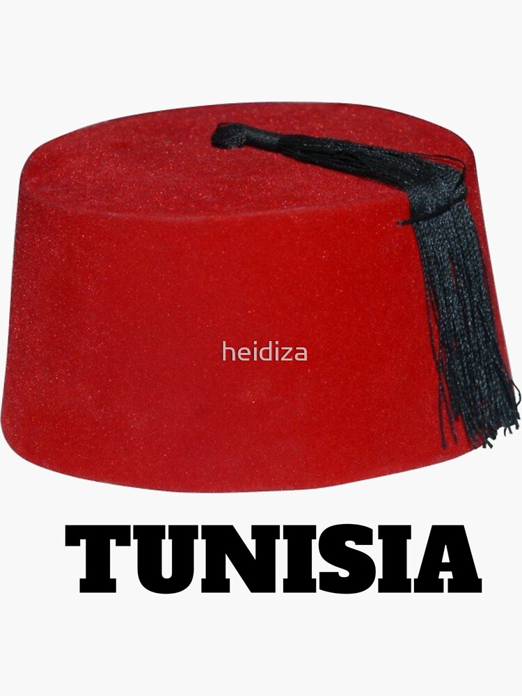 " Tunisian Red Chechia" Sticker for Sale by heidiza | Redbubble