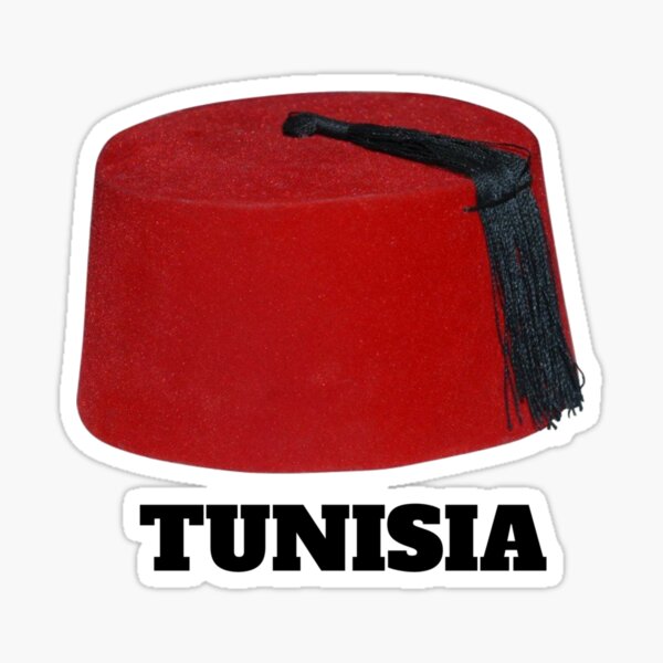 " Tunisian Red Chechia" Sticker for Sale by heidiza | Redbubble