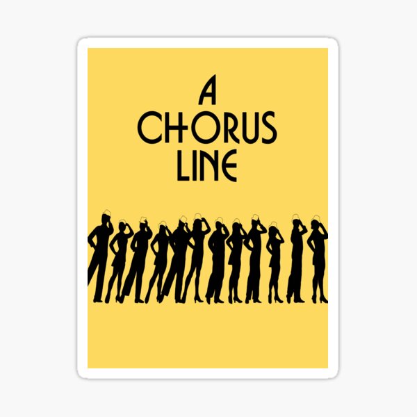 "A Chorus Line Musical Design" Sticker for Sale by Lauren Taylor ...