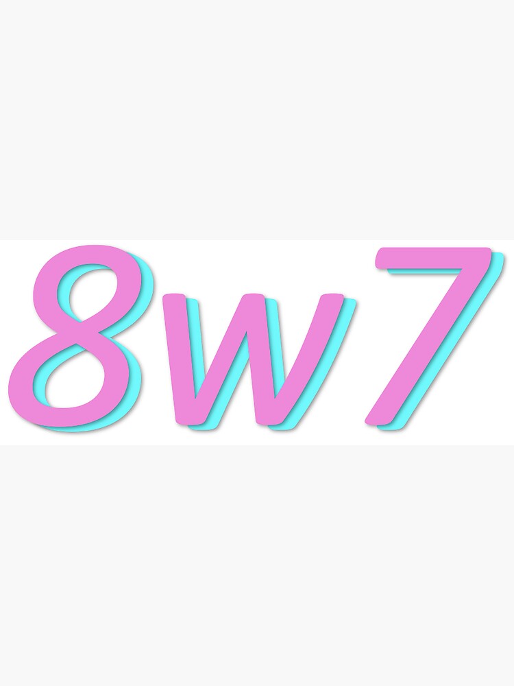 "enneagram 8w7" Sticker by emilyrodgers | Redbubble