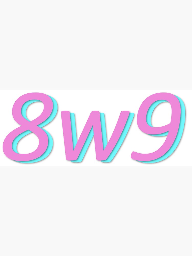 "enneagram 8w9" Sticker by emilyrodgers | Redbubble