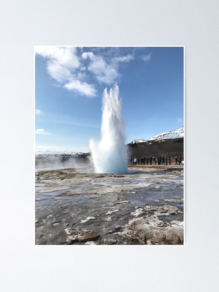 "Icelandic Geyser" Poster for Sale by izzihb | Redbubble