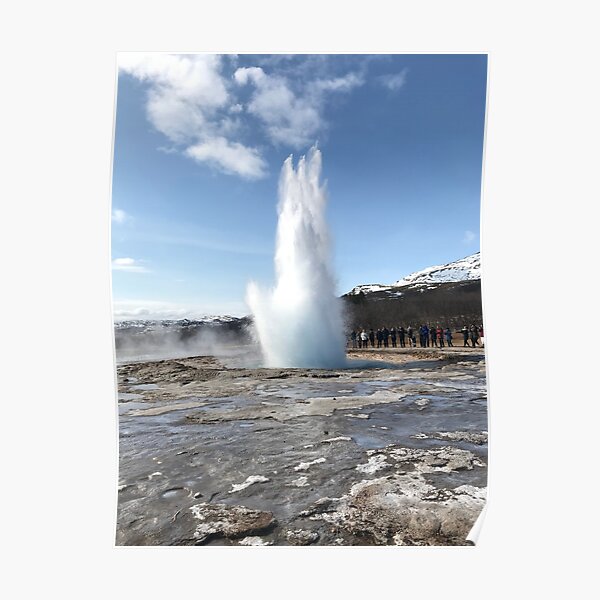 "Icelandic Geyser" Poster for Sale by izzihb | Redbubble