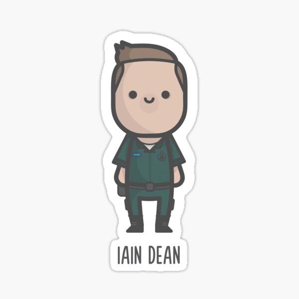 "Iain Dean" Sticker for Sale by holbytv | Redbubble