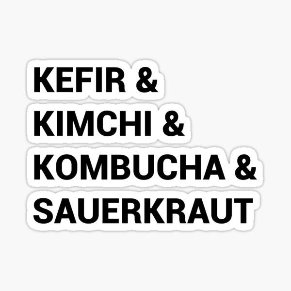 "Funny Fermented Foods" Sticker by kapotka | Redbubble