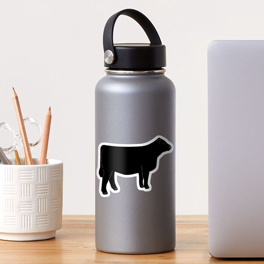 "Black Angus Heifer" Sticker for Sale by SamFrig24 | Redbubble