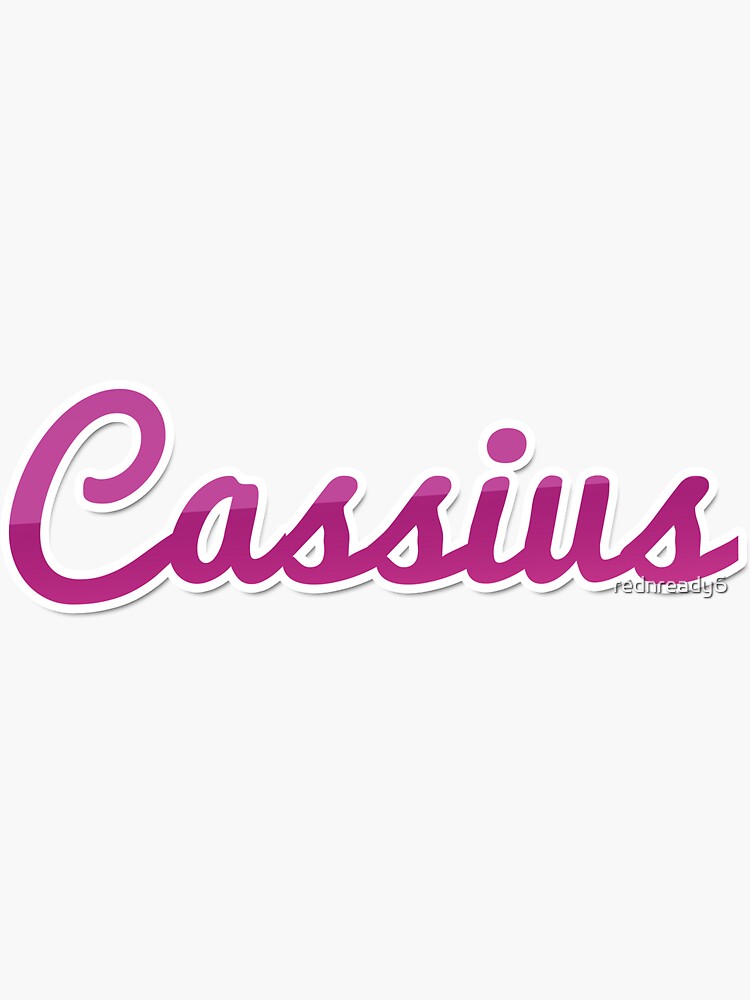"Cassius" Sticker by rednready6 | Redbubble